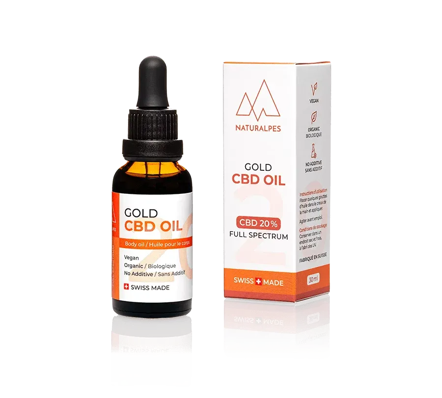 Gold 20% CBD Oil | CBD Swiss Made BIO | Naturalpes