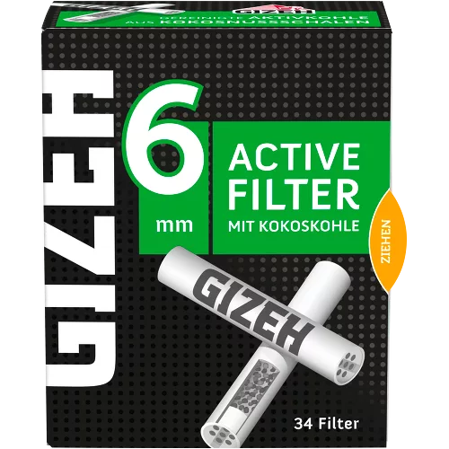 GIZEH Active Filter 6mm | Zubehör zum Rauchen von CBD